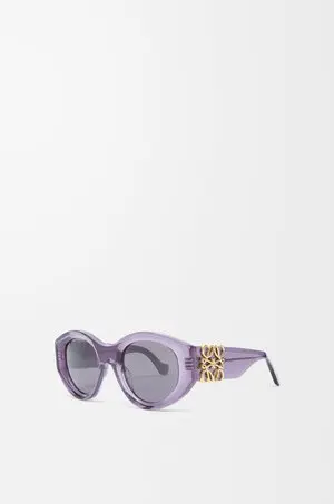 Loewe Maxi Anagram Butterfly Sunglasses - Transparent Purple