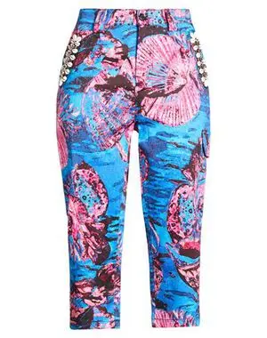 Pinko Printed Embellished Cargo Pants - Blue