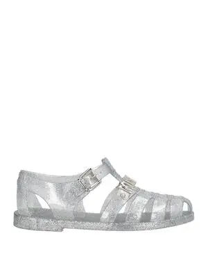 Moschino Sandals With Glittered Finish - Grey