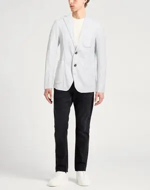 MESSAGERIE Patrizio Piscaglia Striped Single-breasted Blazer