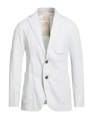 MESSAGERIE Patrizio Piscaglia Striped Single-breasted Blazer