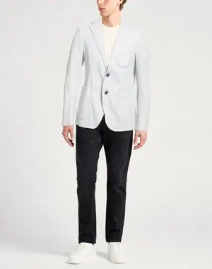 MESSAGERIE Patrizio Piscaglia Striped Single-breasted Blazer
