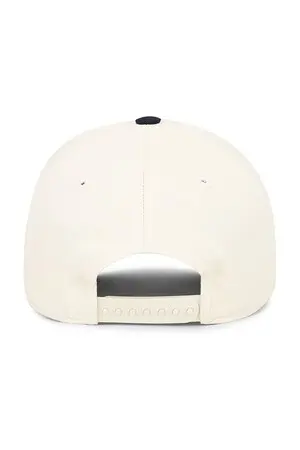 SIEGELMAN STABLE Five Panel Cap - Cream & Navy