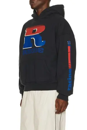 Rhude Split Petrol Logo Hoodie