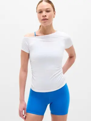 Athleta Move With Ease One-shoulder Tee - Bright White