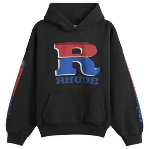 Rhude Split Petrol Logo Hoodie