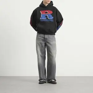 Rhude Split Petrol Logo Hoodie