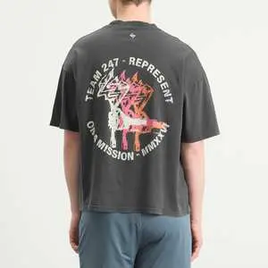 REPRESENT 247 Torch Crop T-shirt