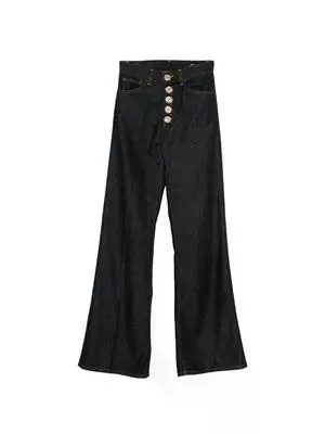 DONDUP Button Detailed Cotton Jeans