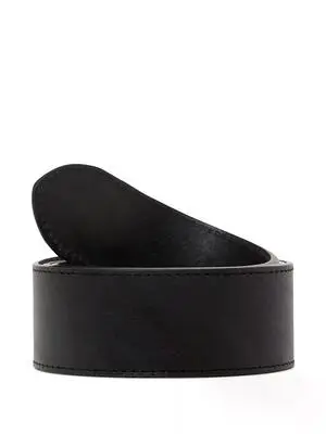 Karl Lagerfeld Hexagon Buckle Leather Belt
