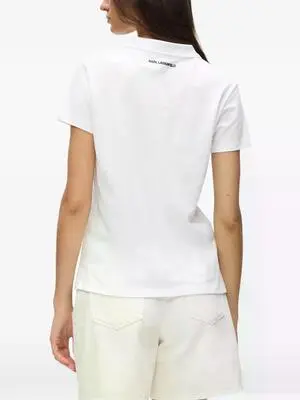 Karl Lagerfeld Logo-patch Polo Top