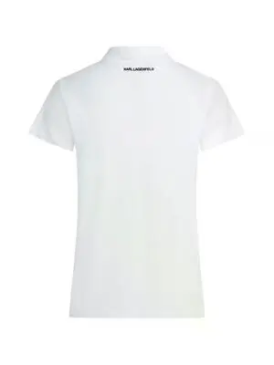 Karl Lagerfeld Logo-patch Polo Top