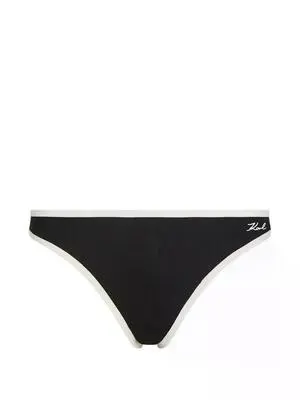 Karl Lagerfeld Signature Trim Brief - Black