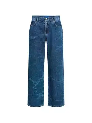 Karl Lagerfeld Wrinkle-effect Wide Leg Jeans