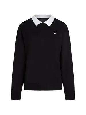 Karl Lagerfeld Ikon Collared Sweatshirt