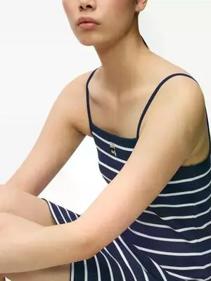 Karl Lagerfeld Ikon Striped Dress - Blue
