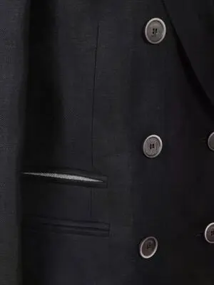 Peserico Double-breasted Blazer - Grey