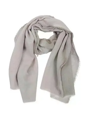 Peserico Fringed-edge Scarf - Grey