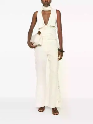 Zimmermann Awaken Embroidered Trousers - Neutrals