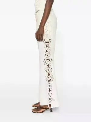Zimmermann Awaken Embroidered Trousers - Neutrals