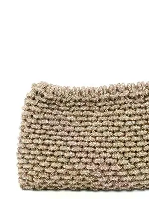 HIBOURAMA Penelope Crystal-embellished Clutch - Gold