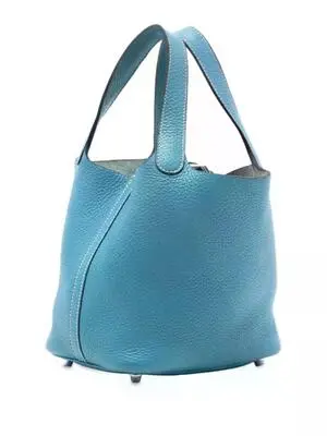 Hermès 2014 Clemence Picotin Lock 18 Handbag - Blue