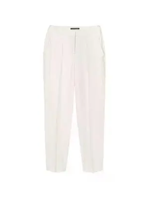 LUISA CERANO Twill Tapered Trousers