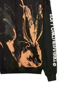 MSGM Printed Long-sleeved Hoodie