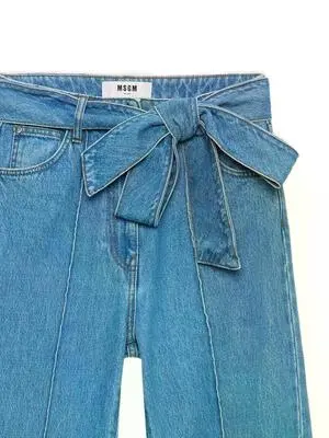 MSGM High-waisted Wide Leg Jeans