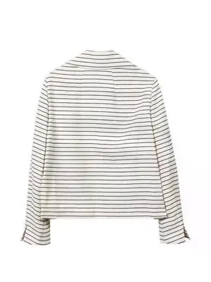 LUISA CERANO Striped Double-breasted Jacket