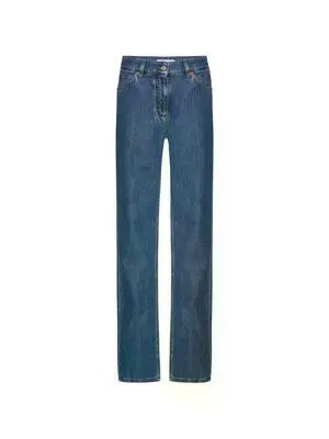 Valentino Garavani Mid-rise Cotton-blend Jeans