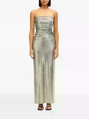 Significant Other Caera Ruched Strapless Maxi Dress