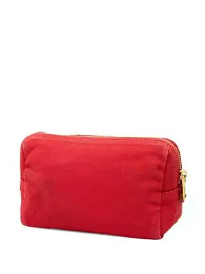 Prada 2010-2025 Canvas Canapa Pouch - Red