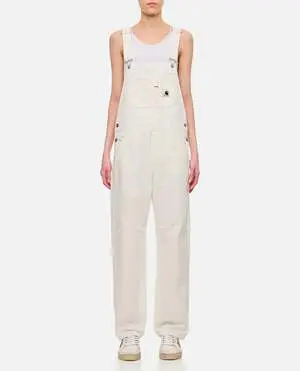 Carhartt Work In Progress Straight-fit Bib Overalls - White