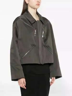 Rick Owens Zip Blixa Mac Jacket - Brown