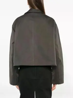 Rick Owens Zip Blixa Mac Jacket - Brown