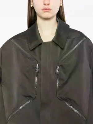 Rick Owens Zip Blixa Mac Jacket - Brown