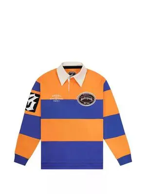 GODSPEED Classic Field Striped Polo Shirt - Orange
