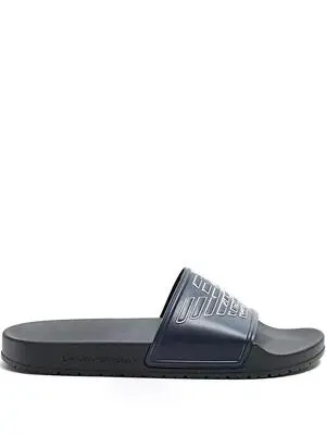 Emporio Armani Logo Slides - Blue