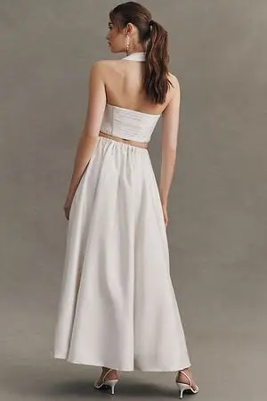 Bhldn Taffeta Halter Skirt Set