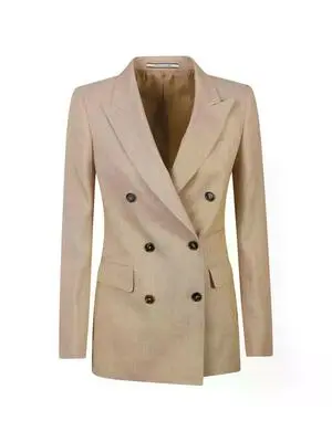 Tagliatore Double-breasted Pinstripe Blazer - Neutrals