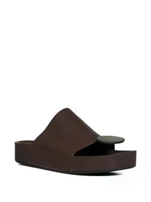 UMA WANG Leather Flat Sandals