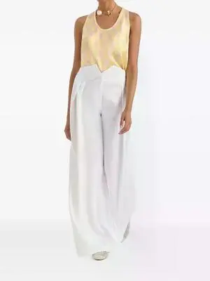 GENNY Pleated Palazzo Pants