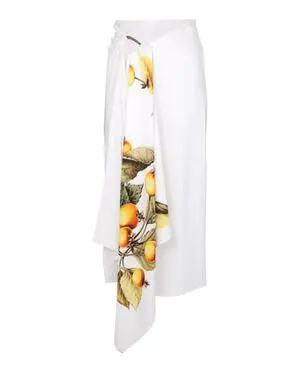 FERRAGAMO Asymmetrical Draped Skirt - Bone