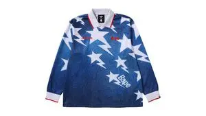Adidas X Bape Long Sleeve Sta Jersey - Medium Blue Denim