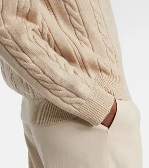 Loro Piana Cedar Cable-knit Cashmere Sweater