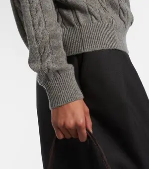 Loro Piana Cedar Cable-knit Cashmere Sweater - Grey