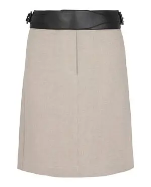 FERRAGAMO Leather Belt Skirt
