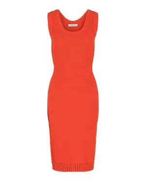 FERRAGAMO Sleeveless Midi Ribbed Dress