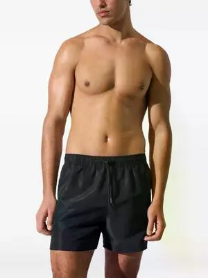 Karl Lagerfeld Logo Drawstring Swim Shorts - Black